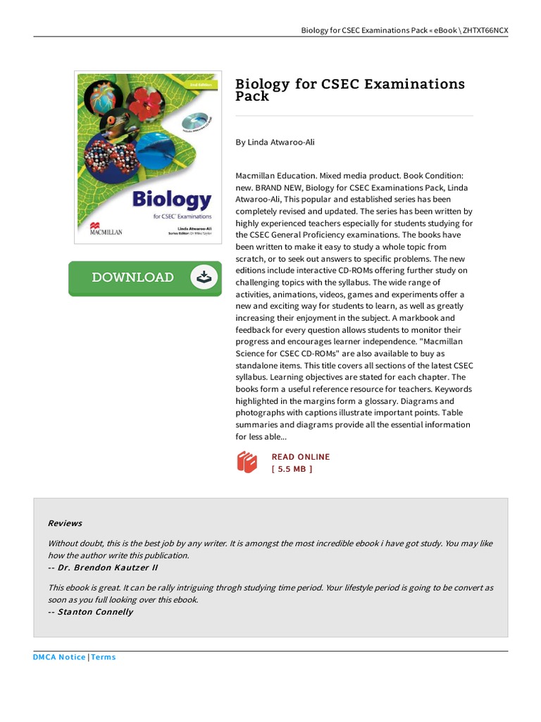 Biology For Csec Examinations Pack PDF | PDF | E Books | Behavior ...