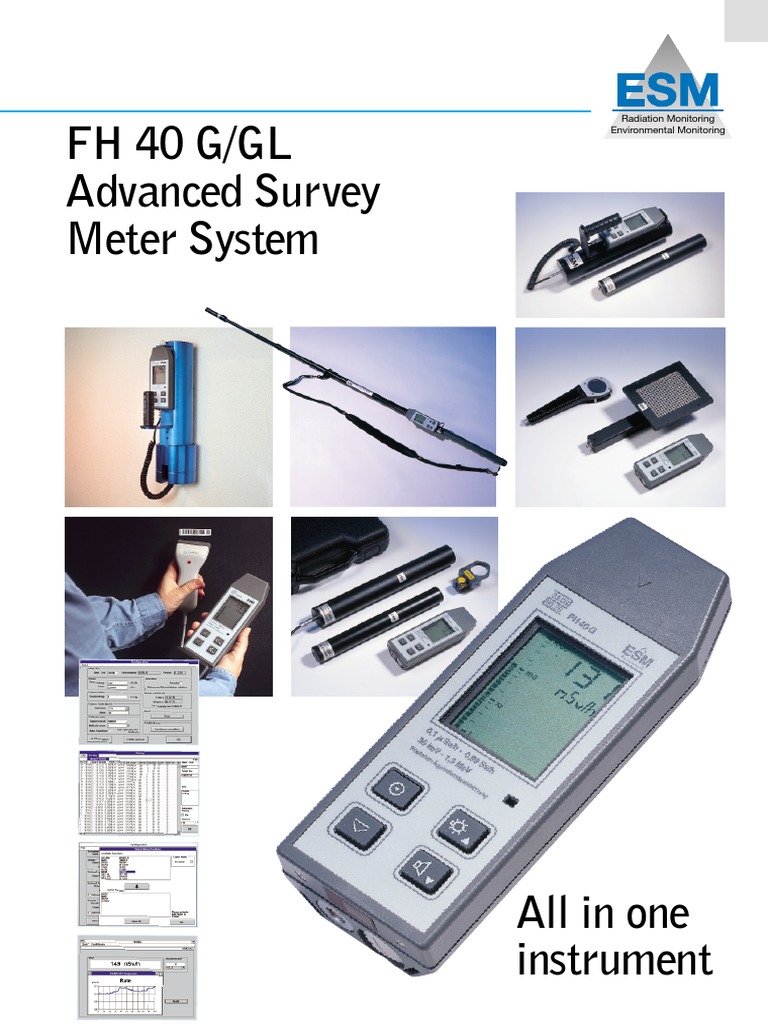 Instrumet FH40 PDF | PDF | Gamma Ray | Radioactive Contamination