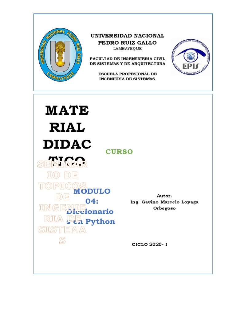 Diccionarios En Python Pdf Python Lenguaje De Programación