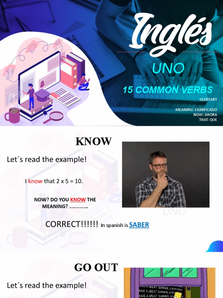 Common Verbs Presentation Pdf