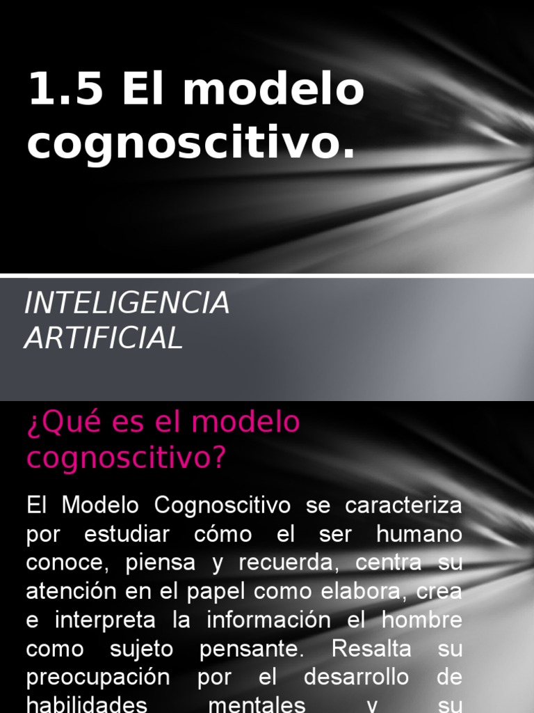 1 5 Modelo Cognoscitivo | PDF | Aprendizaje | Conocimiento