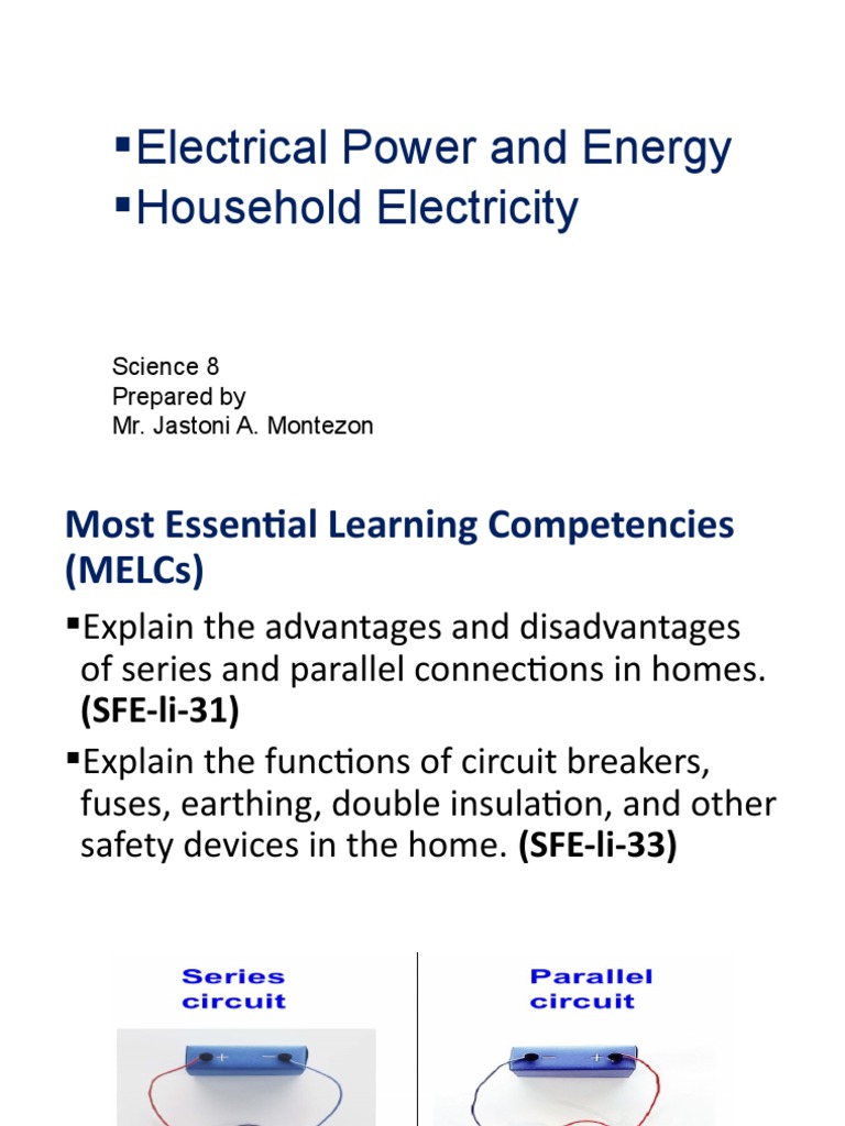 Fuses, Circuit Breaker, Earthing and Double Insulation | PDF | Series ...
