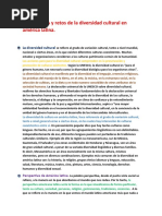 Perspectivas y Retos de La Diversidad Cultural en América Latina | PDF ...