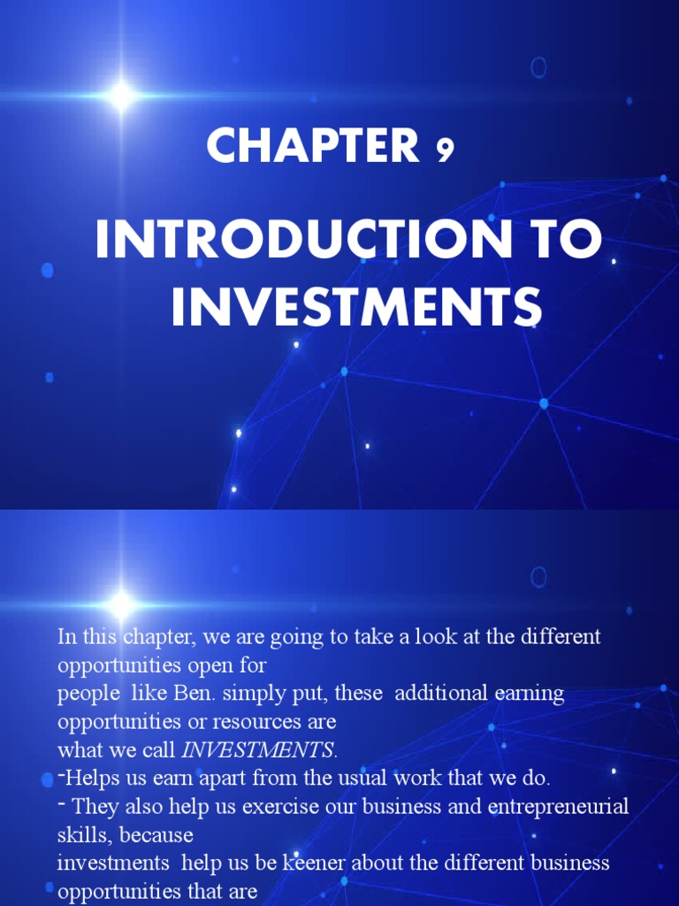 Introduction To Investments | PDF | Stocks | Investing