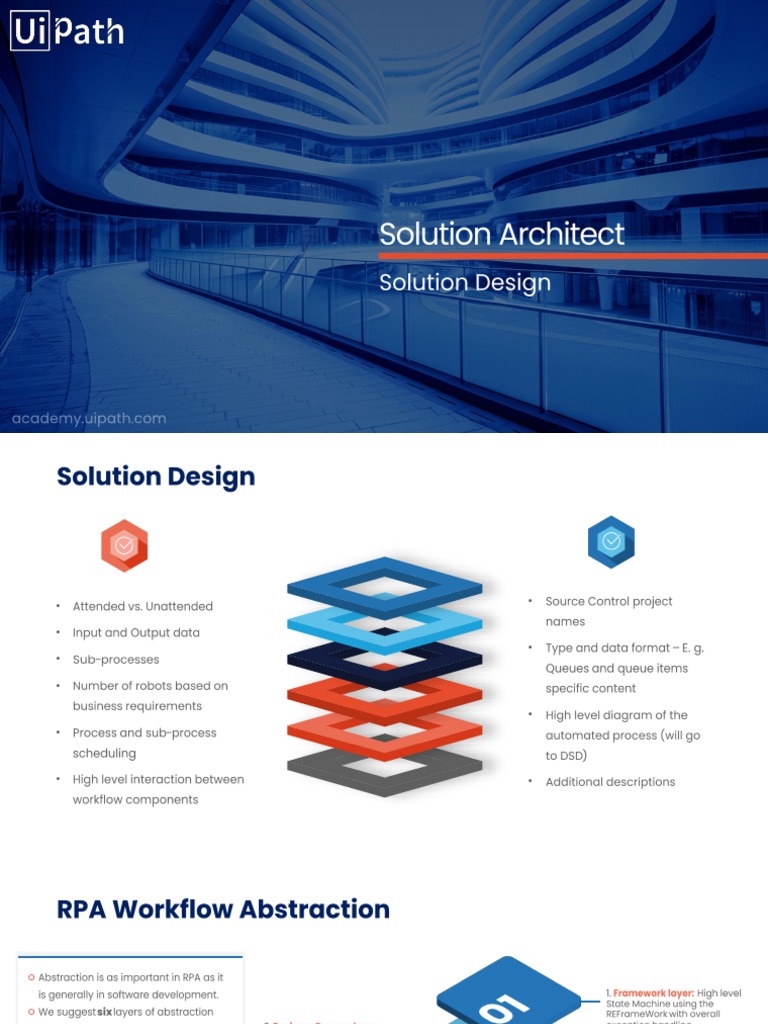 RPA Solution Architect - Solution Design PDF | PDF