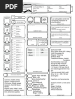 Character Sheet Warlock Multiclass 5e | PDF | Leisure Activities | Role ...