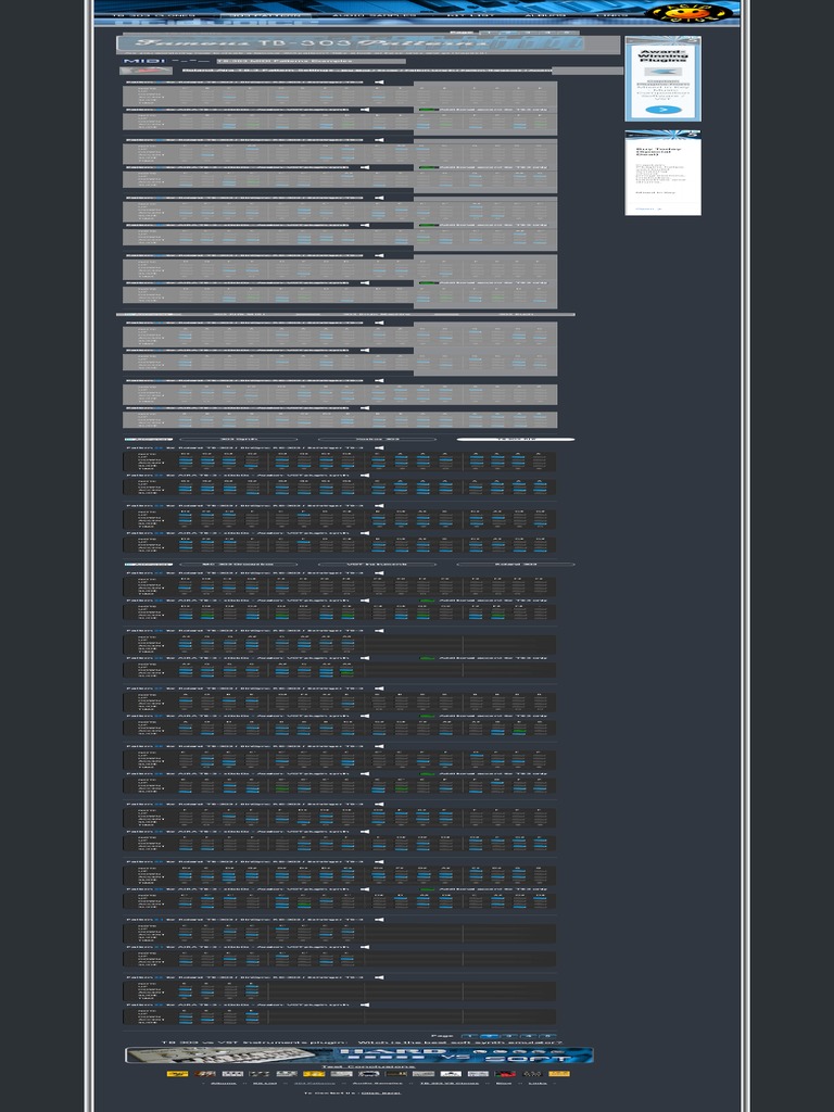 TB-303 Famous Patterns | PDF | Synthesizer | Popular Music