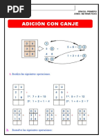 Suma Con Canje | PDF | Sustracción | Aritmética