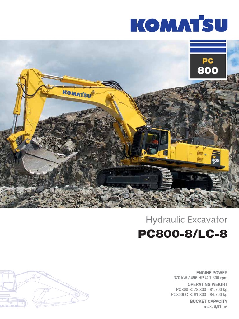 PC800-8/LC-8: Hydraulic Excavator | PDF | Engines | Diesel Engine