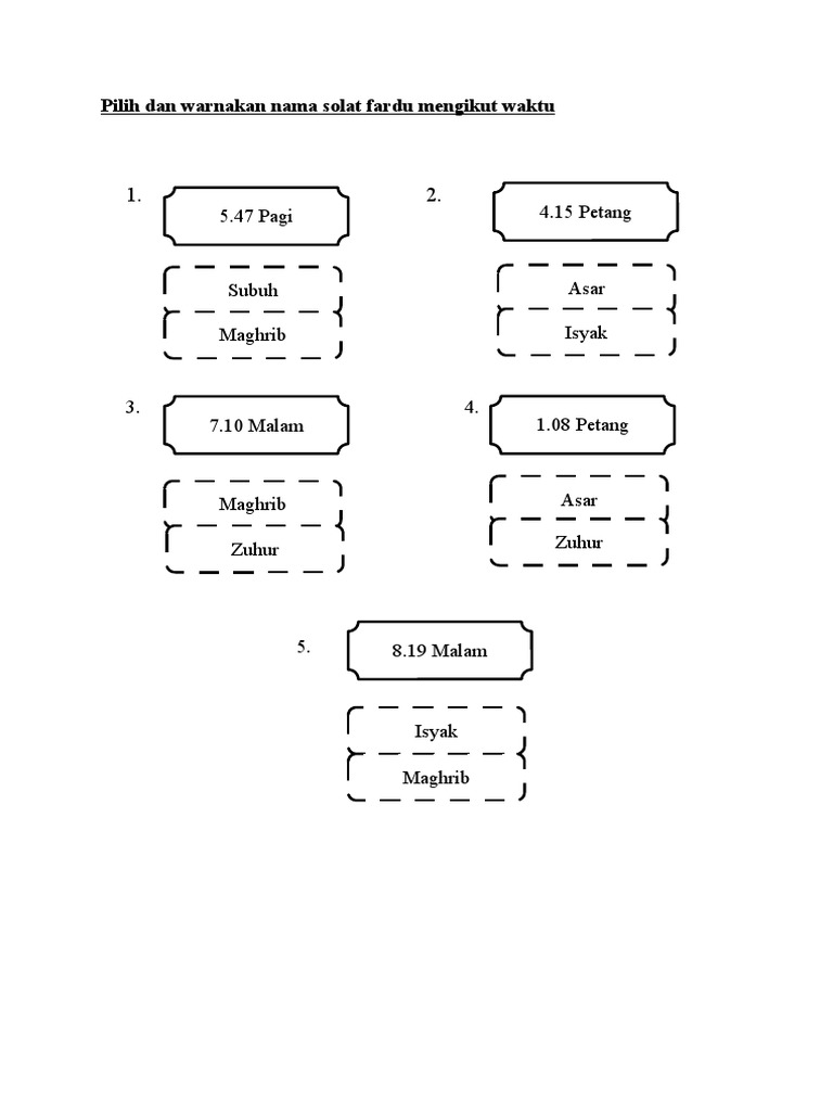 Nama Solat Fardu | PDF