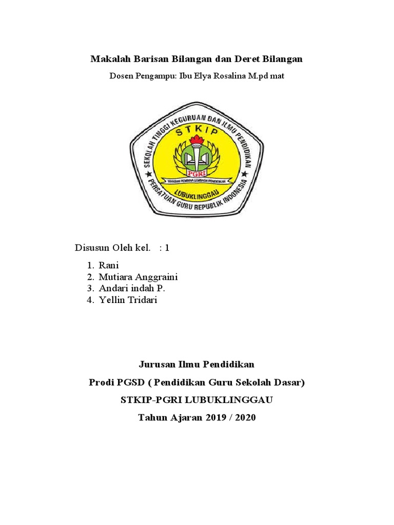 Makalah Barisan dan Deret Bilangan | PDF