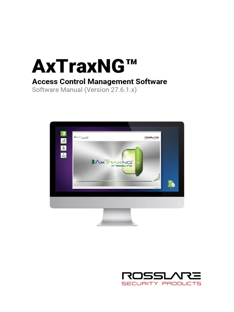 AxTraxNG 27.6.1.x Software Installation and User Manual 110319 | PDF ...