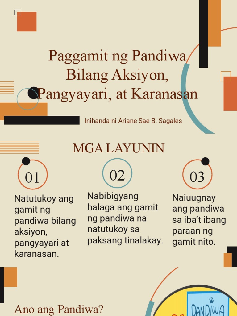 Aralin 1 - Paggamit NG Pandiwa Bilang Aksiyon, Pangyayari, at Karanasan ... Aralin 1 - Paggamit NG Pandiwa Bilang Aksiyon, Pangyayari, at Karanasan ...