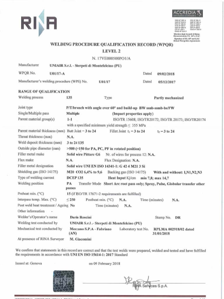 WPQR Sample | PDF