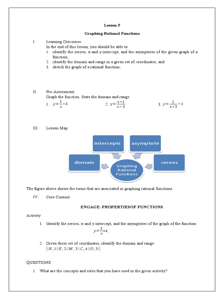 Module 2-Lesson 5 | PDF | Asymptote | Function (Mathematics)