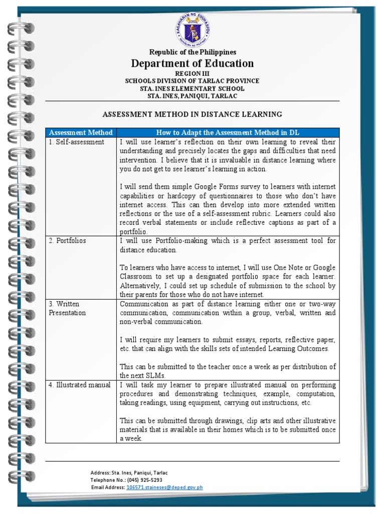 Department of Education: Republic of The Philippines | PDF | Distance ...