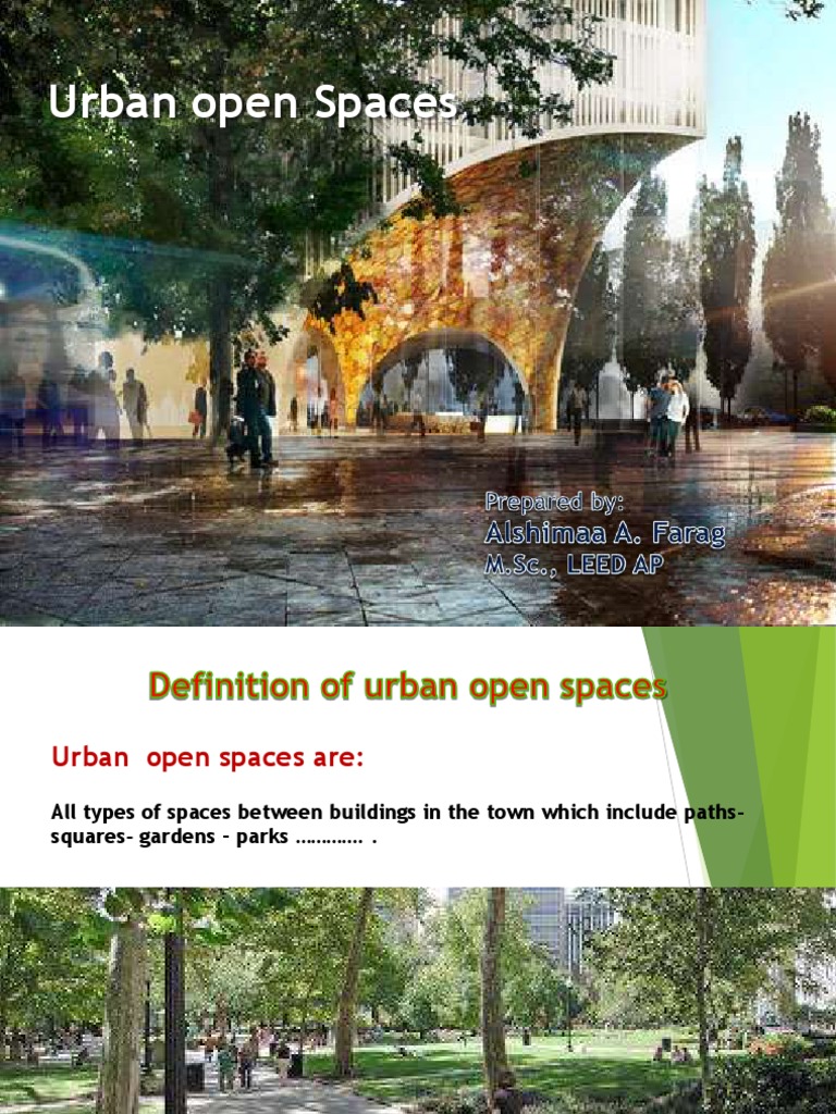 Urban Open Spaces | PDF | Parks | Lawn
