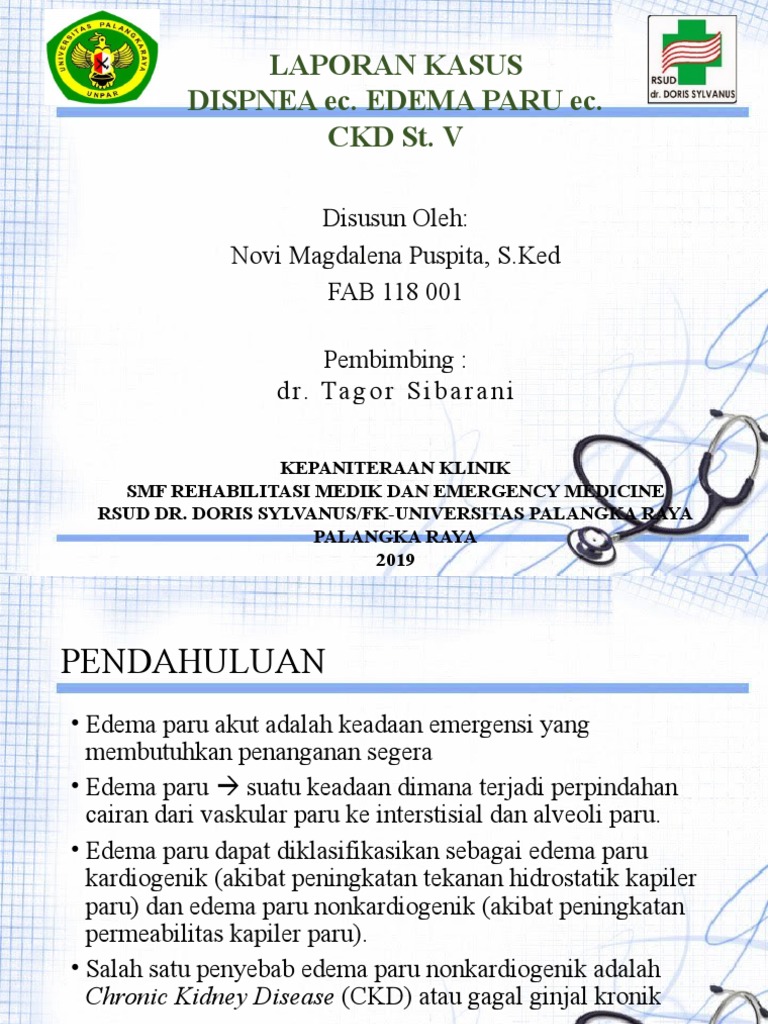 Lapsus 1 - Edema Pulmo + CKD - Novi | PDF
