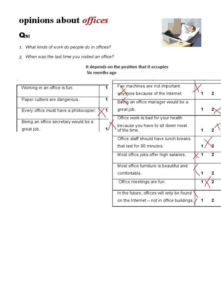 Office Work: Opinions and Insights | PDF