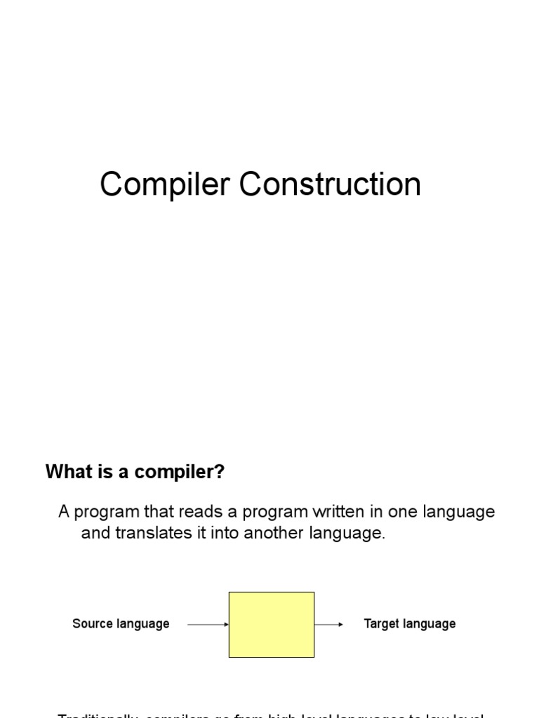 Lecture#1 2 | PDF | Parsing | Compiler