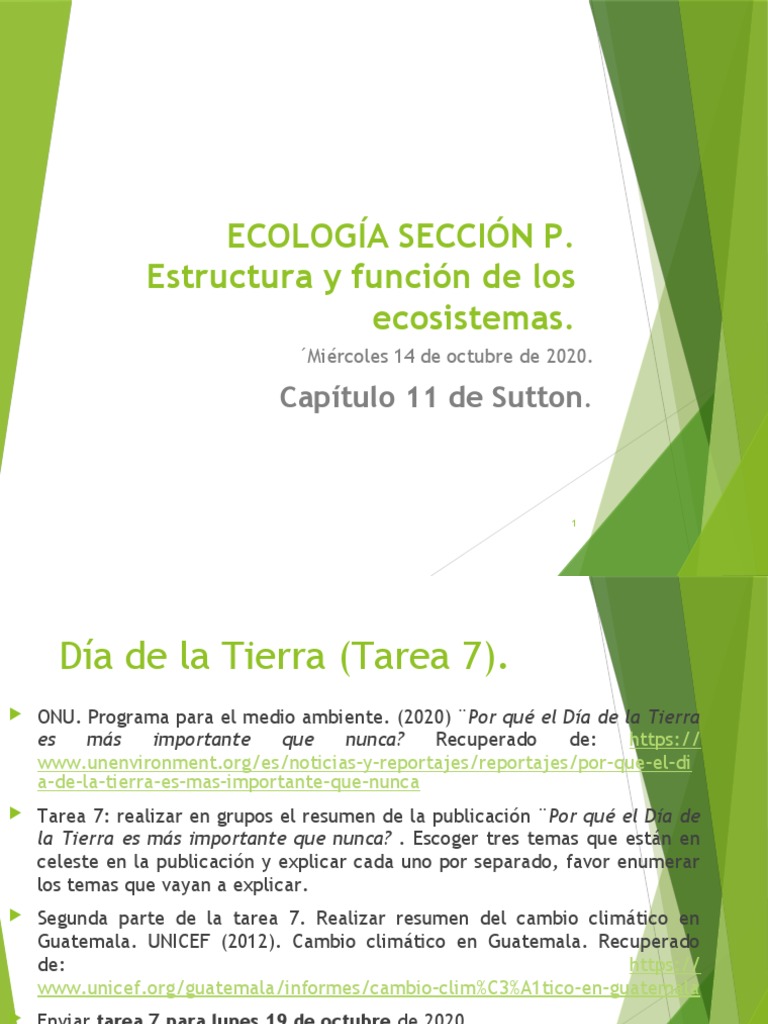 Clase 21. Estructura y Función de Los Ecosistemas. | PDF | Ecosistema | Habitat