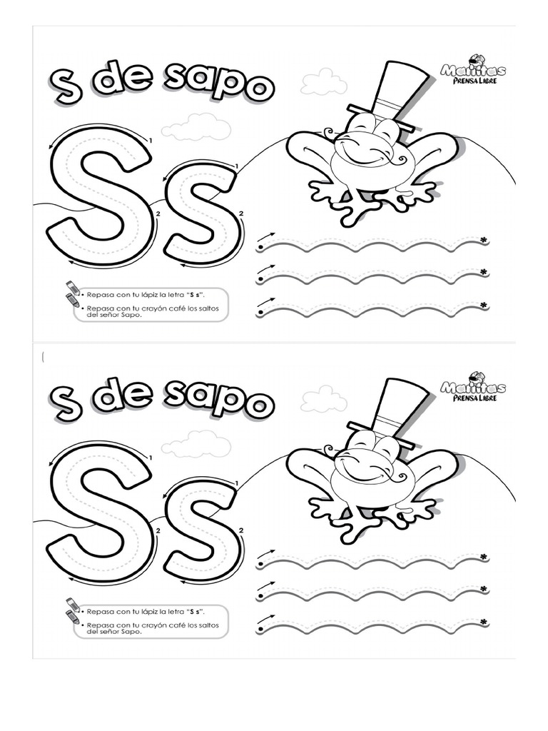 Actividades para Colorear la Letra S | PDF | Arte