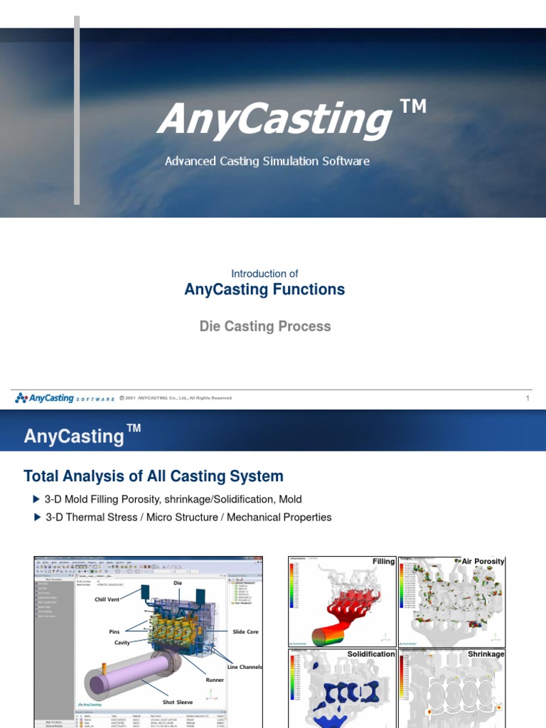 AnyCasting - Software Intro - Die Casting PDF | PDF | Casting ...