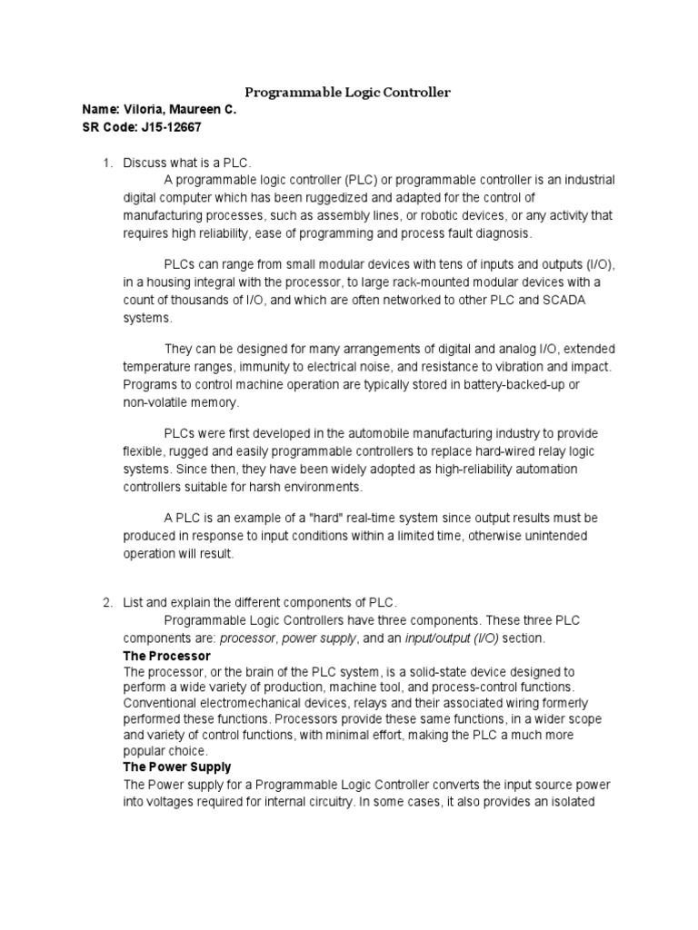 Understanding Programmable Logic Controllers | PDF | Programmable Logic Controller | Scada