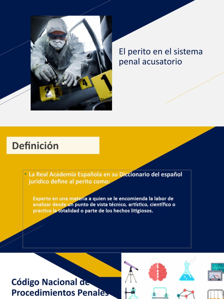 El Perito en el Proceso Penal Acusatorio | PDF | Evidencia (ley ...