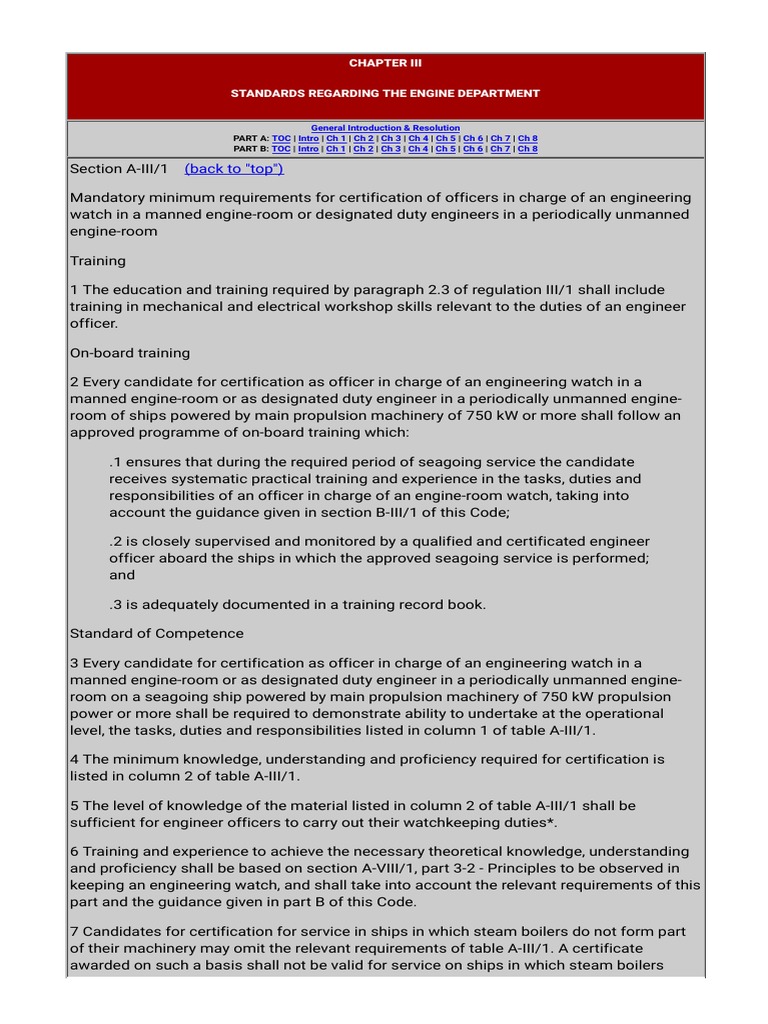 Stcw-Chapter 3 Competency | PDF | Competence (Human Resources) | Marine ...