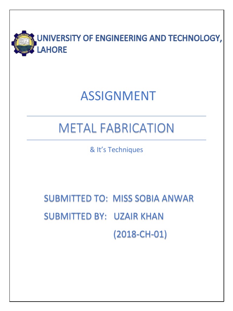 Metal Fabrication Techniques Overview | PDF | Casting (Metalworking ...