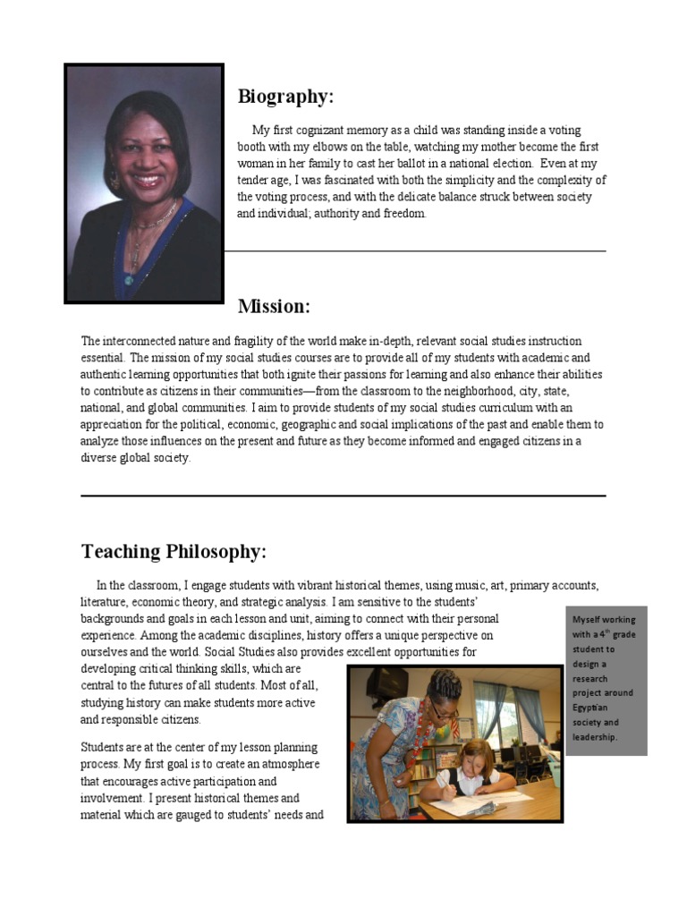 Teacher Profile - SOC STUD | PDF | Critical Thinking | Cognition