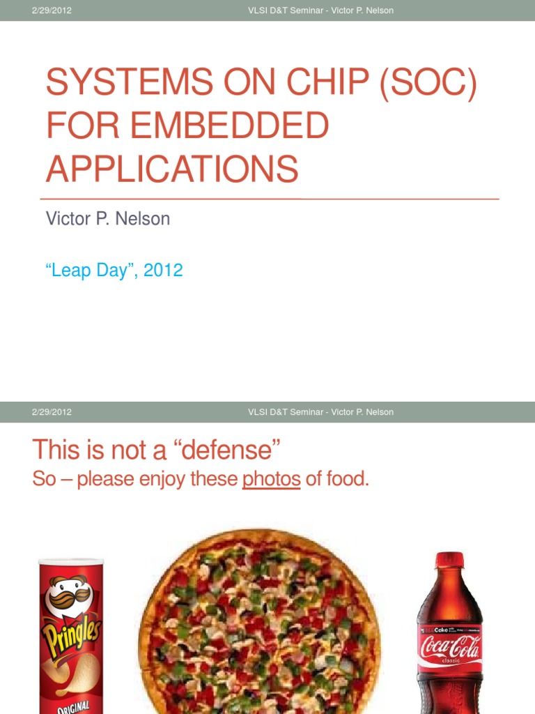 Systems On Chip (Soc) For Embedded Applications: Victor P. Nelson | PDF