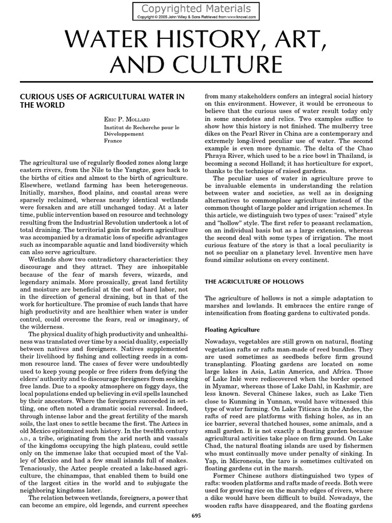 Water History, Art, and Culture Water History, Art, and Culture | PDF ...