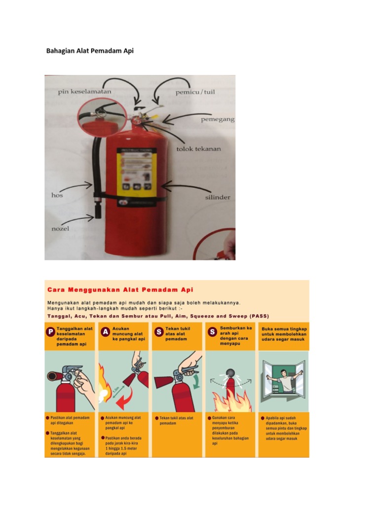 Bahagian Alat Pemadam Api | PDF