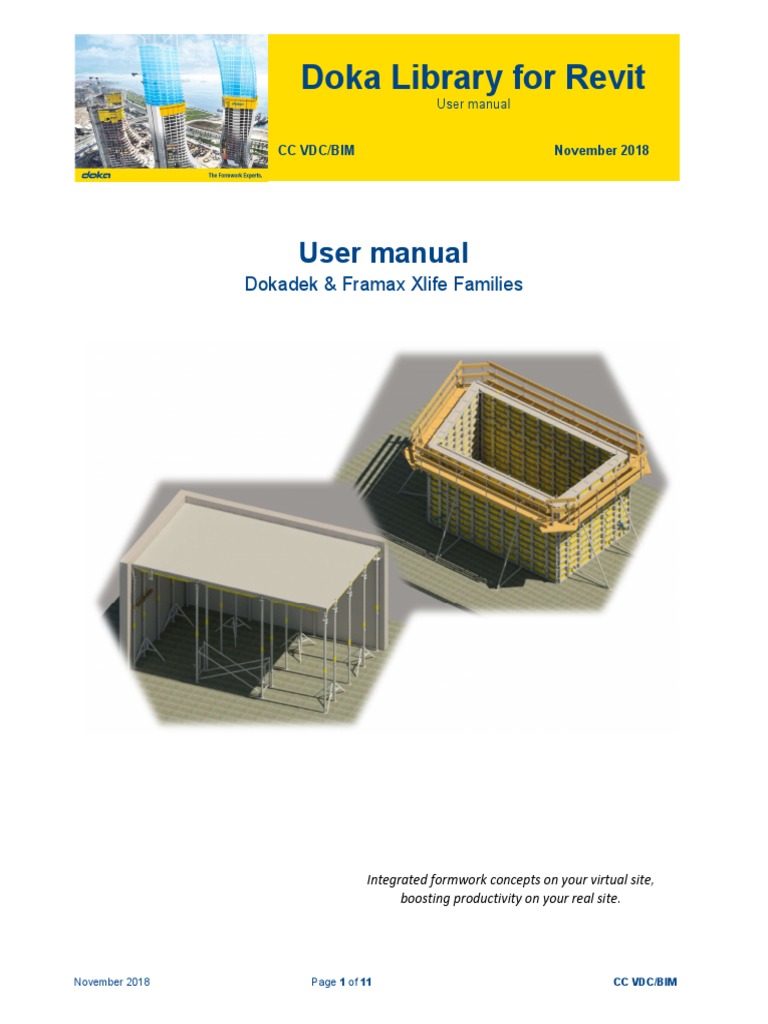 User Manual Doka Library For Revit FX DD Nov2018 PDF | PDF | Autodesk ...