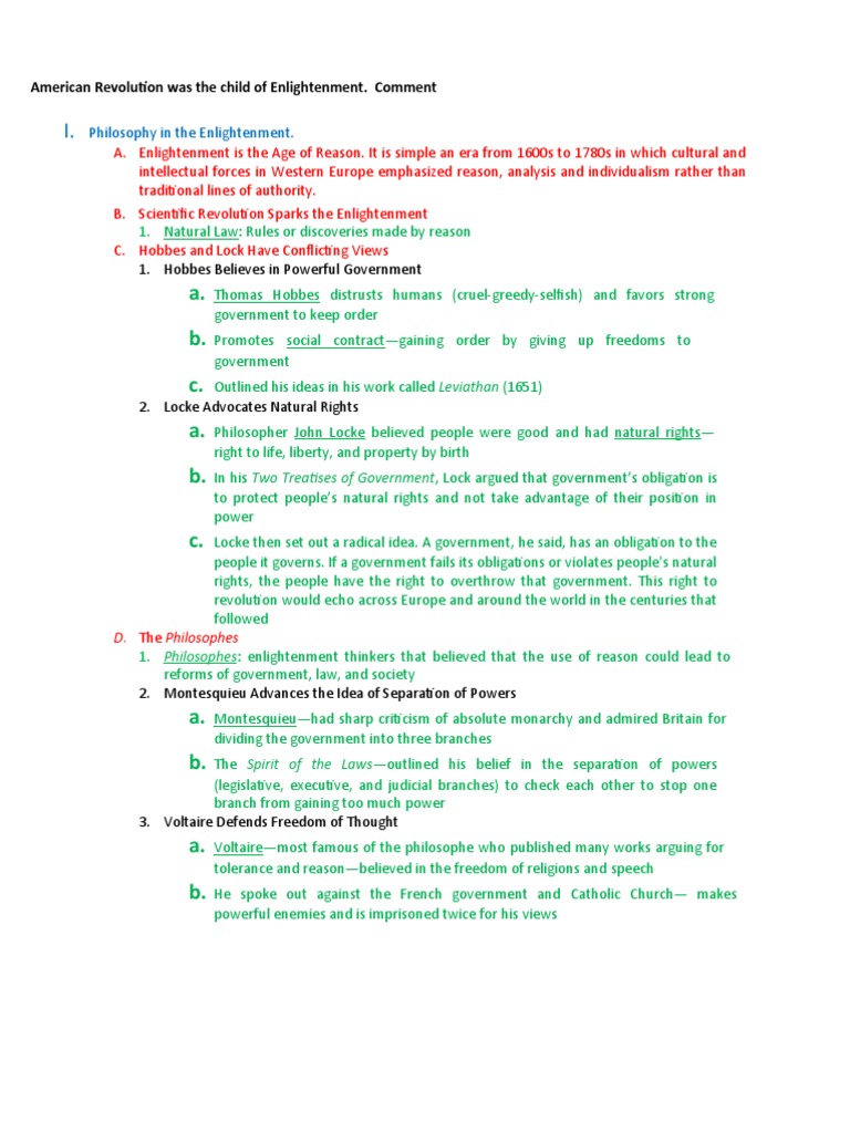 Enlightenment's Role in Revolution | PDF | Age Of Enlightenment | John ...