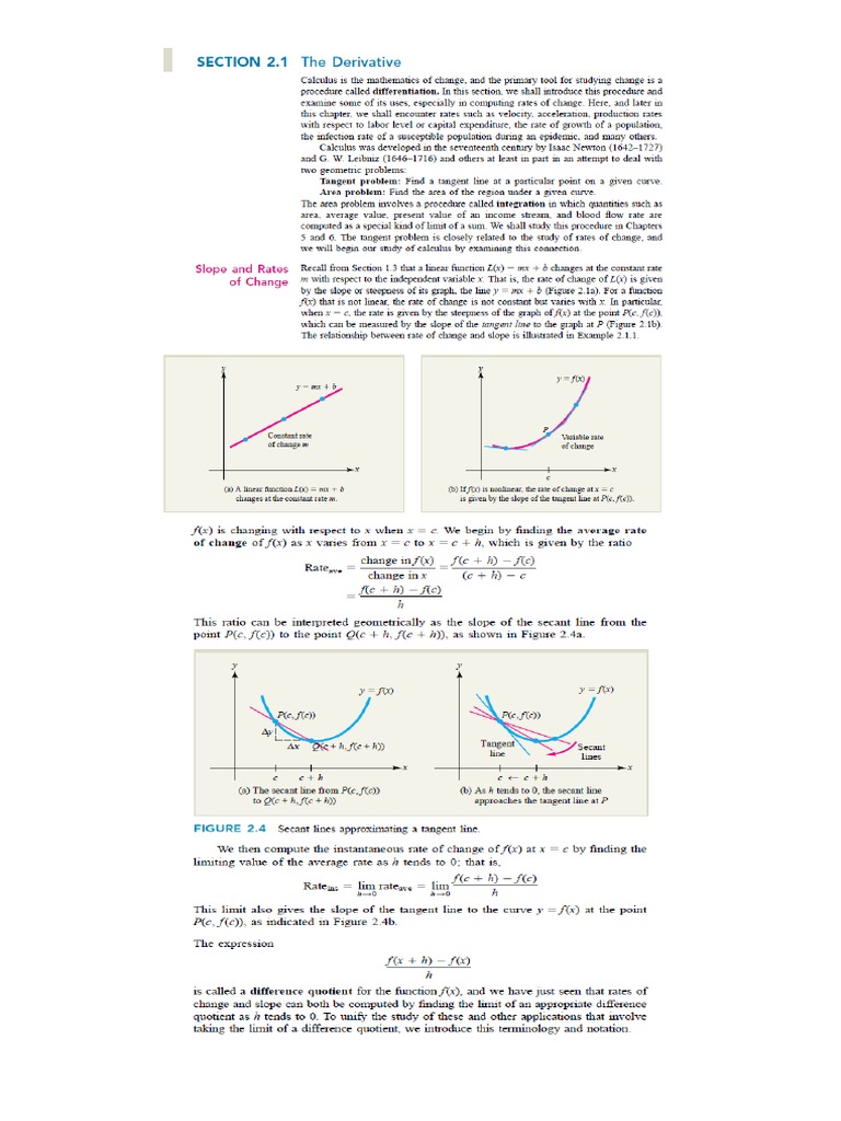 Basic Differentiation (First Principle. Product and Quotient Rule) | PDF