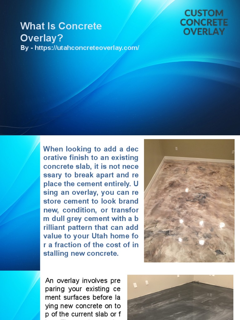 What Is Concrete Overlay | PDF | Building Technology | Concrete