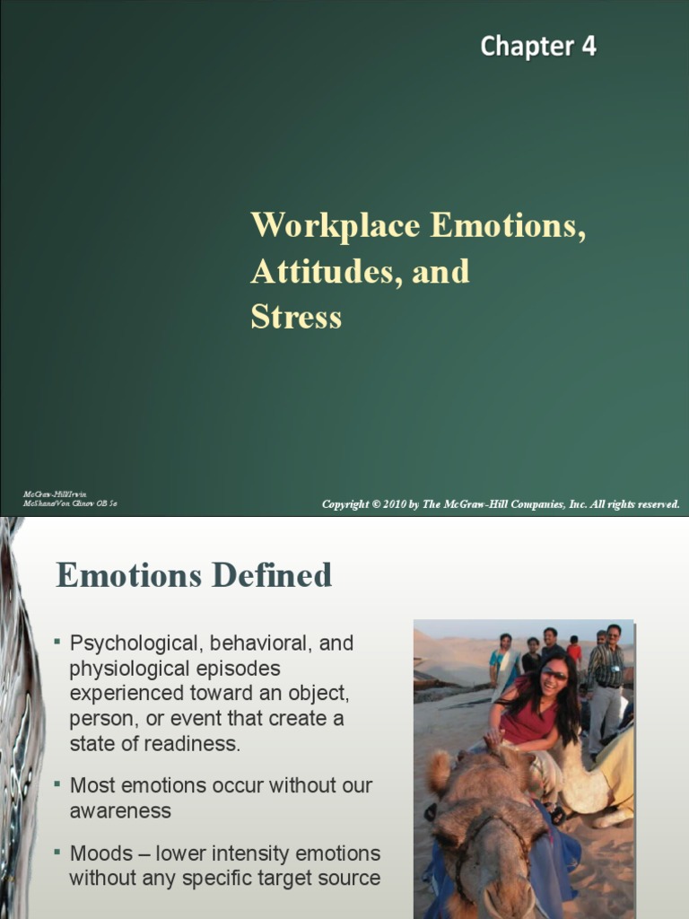 Workplace Emotions, Attitudes, and Stress: Mcgraw-Hill/Irwin Mcshane ...
