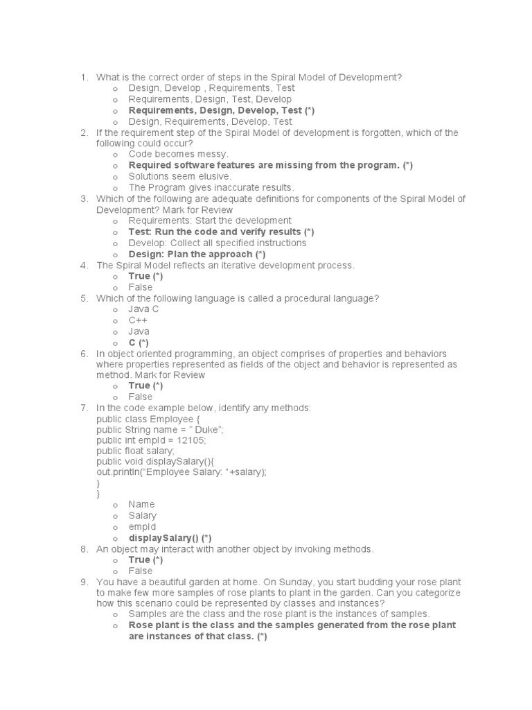 Soal Quiz Oracle 1-5 | PDF | Method (Computer Programming) | Integer (Computer Science)