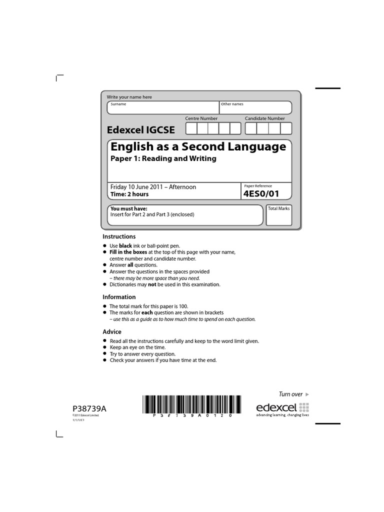 English As A Second Language: Edexcel IGCSE | PDF | Energy Conservation ...