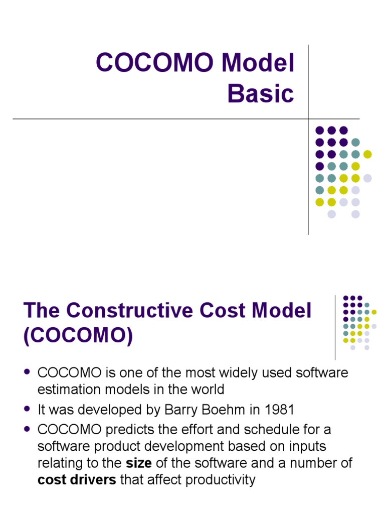 An Overview of the COCOMO Model for Software Effort Estimation | PDF | Object (Computer Science ...