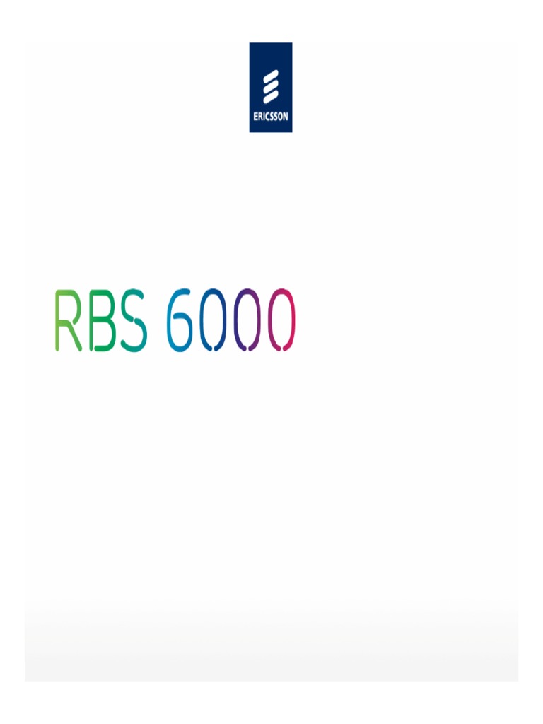 RBS 6000 Deployment Overview | PDF | Mobile Technology | Information ...