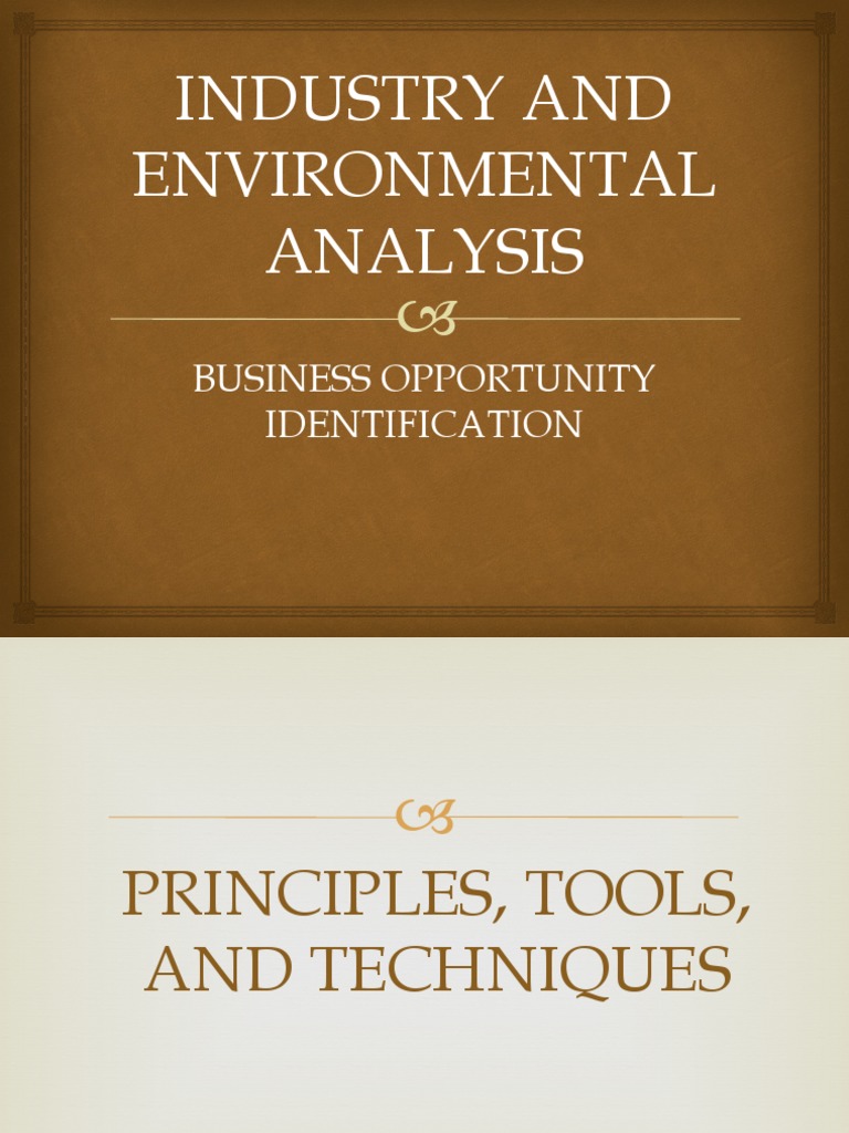 Industry and Environmental Analysis | PDF | Partnership | Sole ...