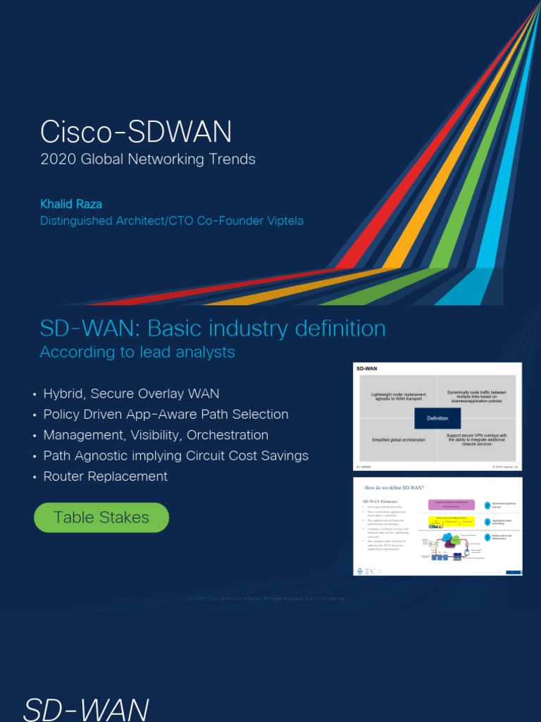 Cisco-SDWAN: 2020 Global Networking Trends | PDF | Virtual Private Network | Computer Network