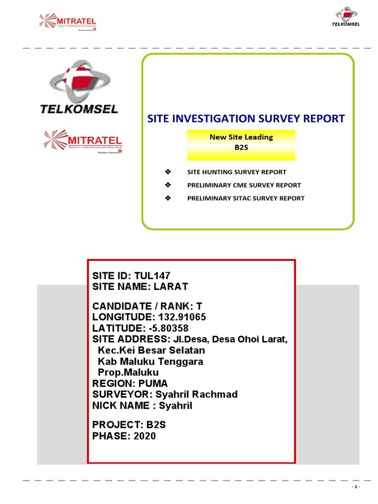 TSSR Site Larat Kand T | PDF