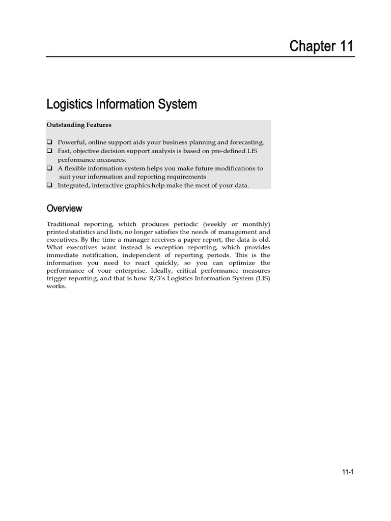 Logistics Information System | PDF | Computer Data | Information Retrieval