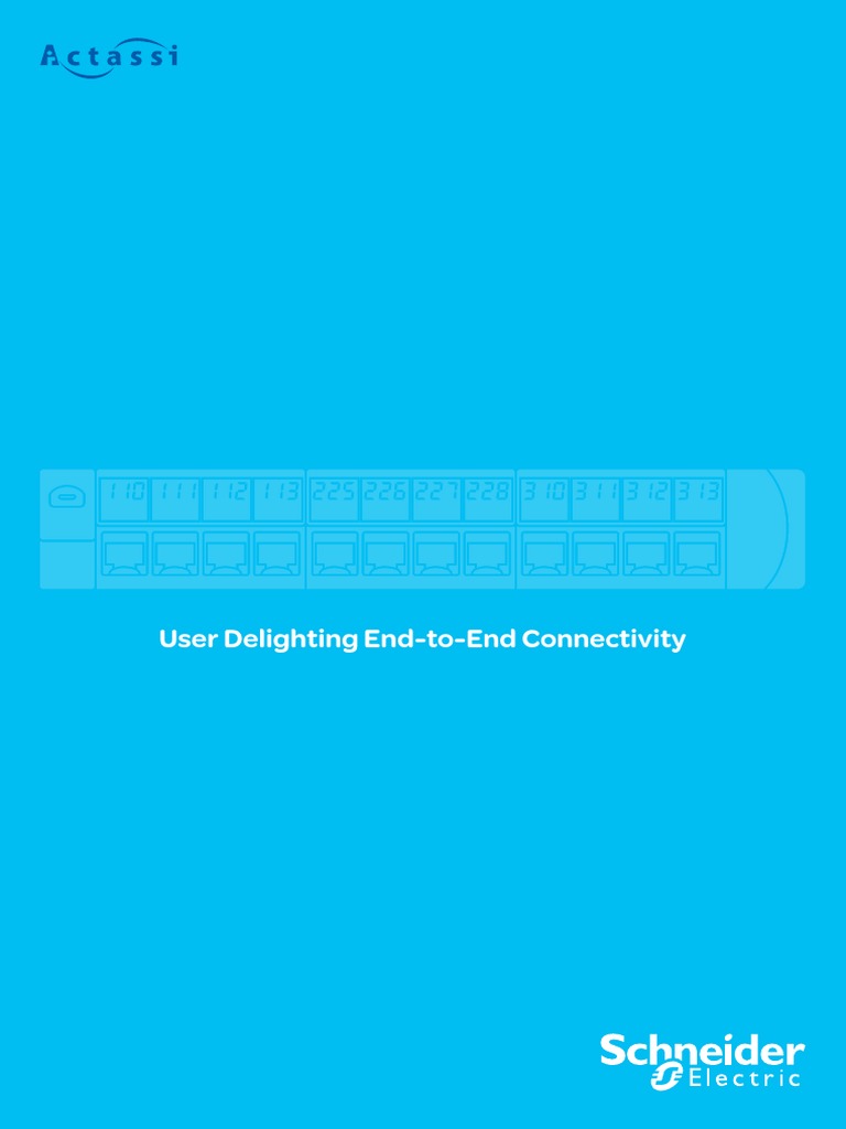 Schneider Actassi Technical Catalogue - 2019 | PDF | Optical Fiber ...