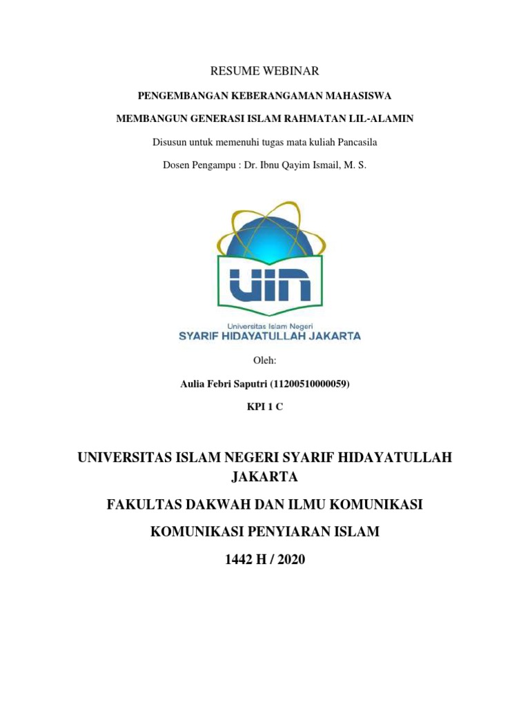 Resume Webinar | PDF | Ilmu Sosial